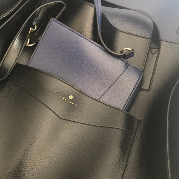 Travanti | Bags | Gorgeous Travanti Leather Tote W Add On | Poshmark
